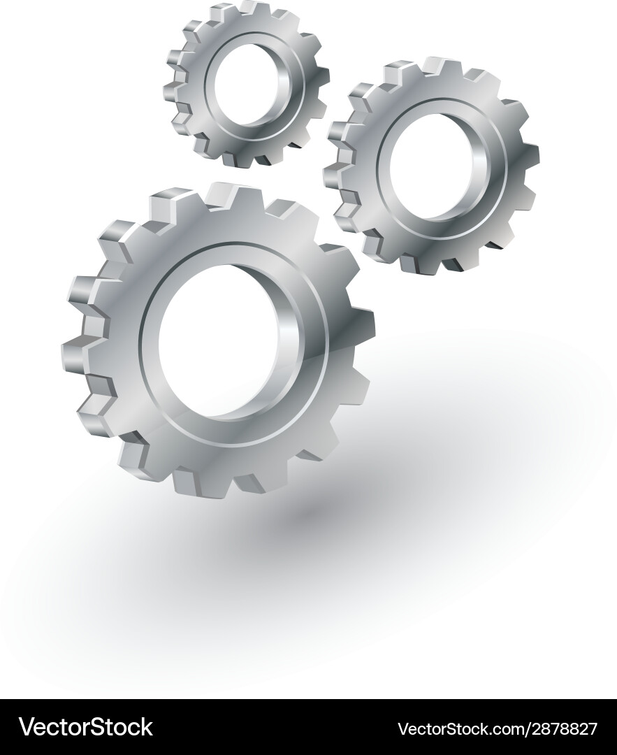 Gears sign Royalty Free Vector Image - VectorStock