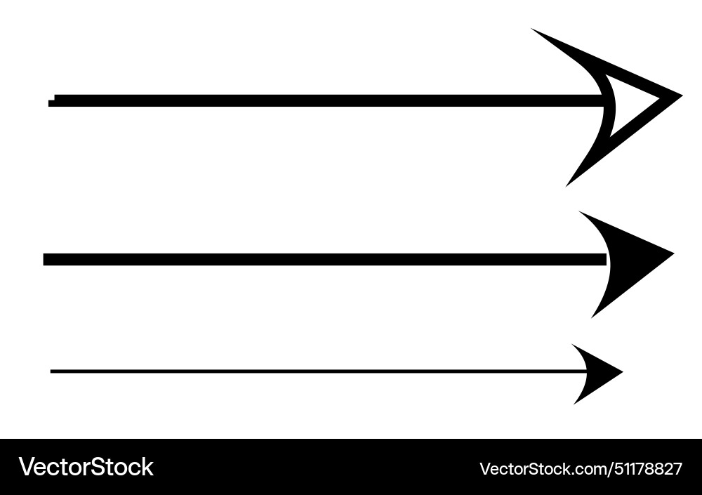 Line arrow (51178827) – Royalty-Free Vector | VectorStock