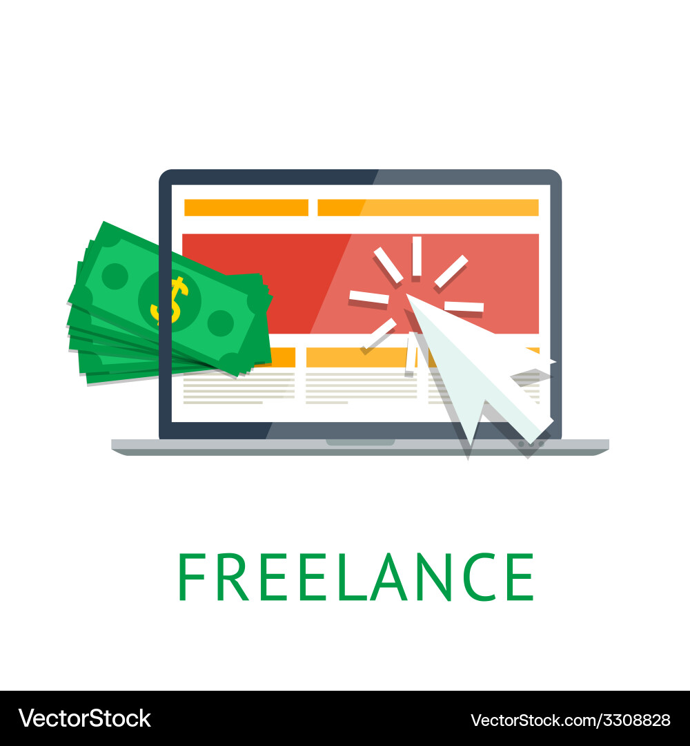 Freelance icon Royalty Free Vector Image - VectorStock