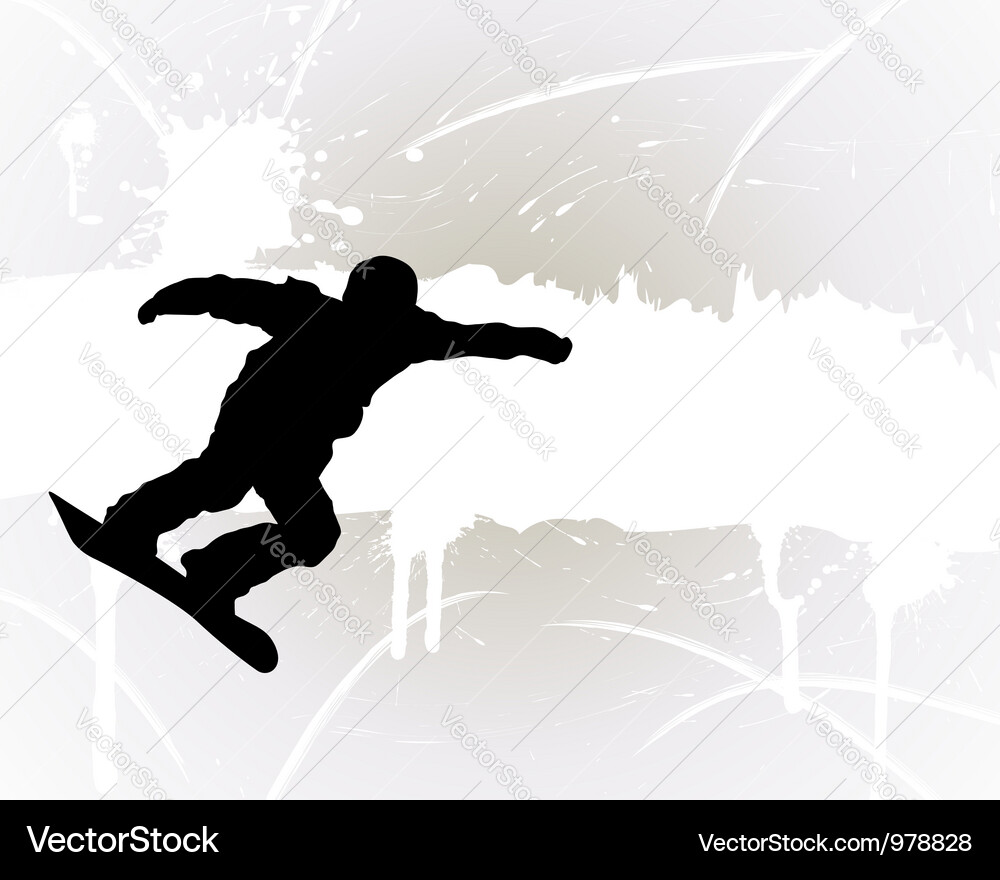 Snowboard background Royalty Free Vector Image