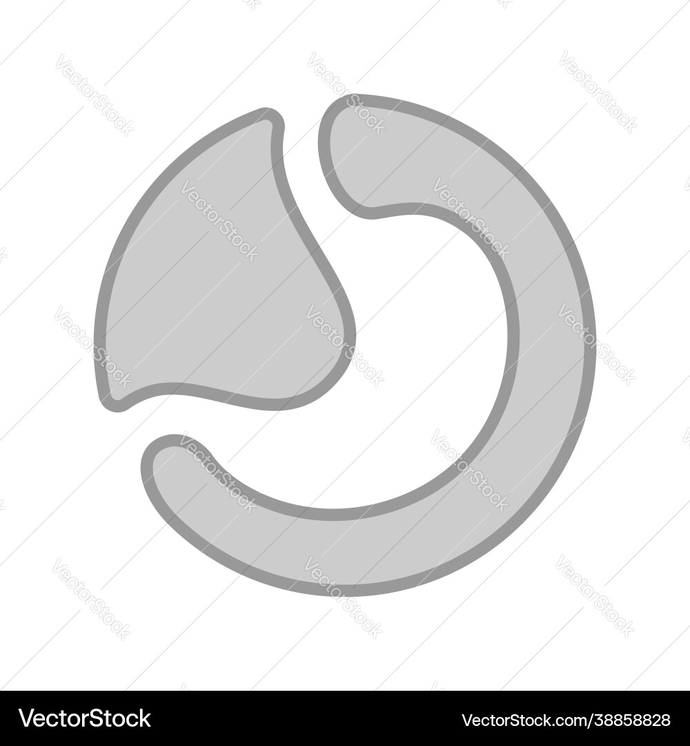 Stomach line Royalty Free Vector Image - VectorStock