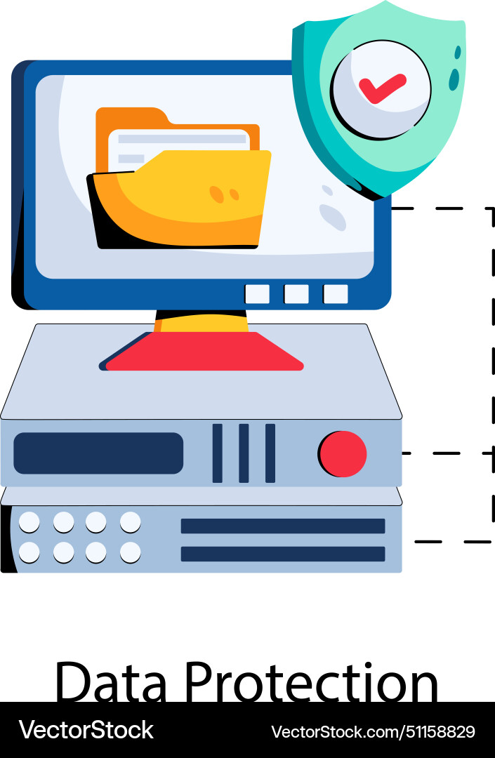Data protection Royalty Free Vector Image - VectorStock