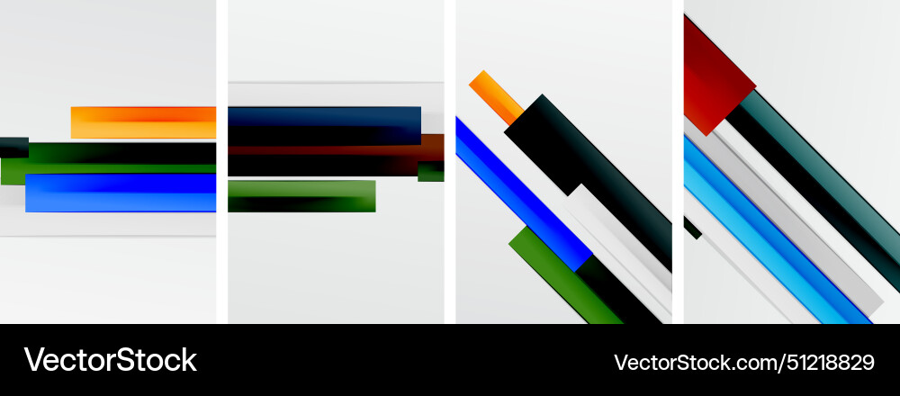 Stripes and lines poster abstract backgrounds Vector Image