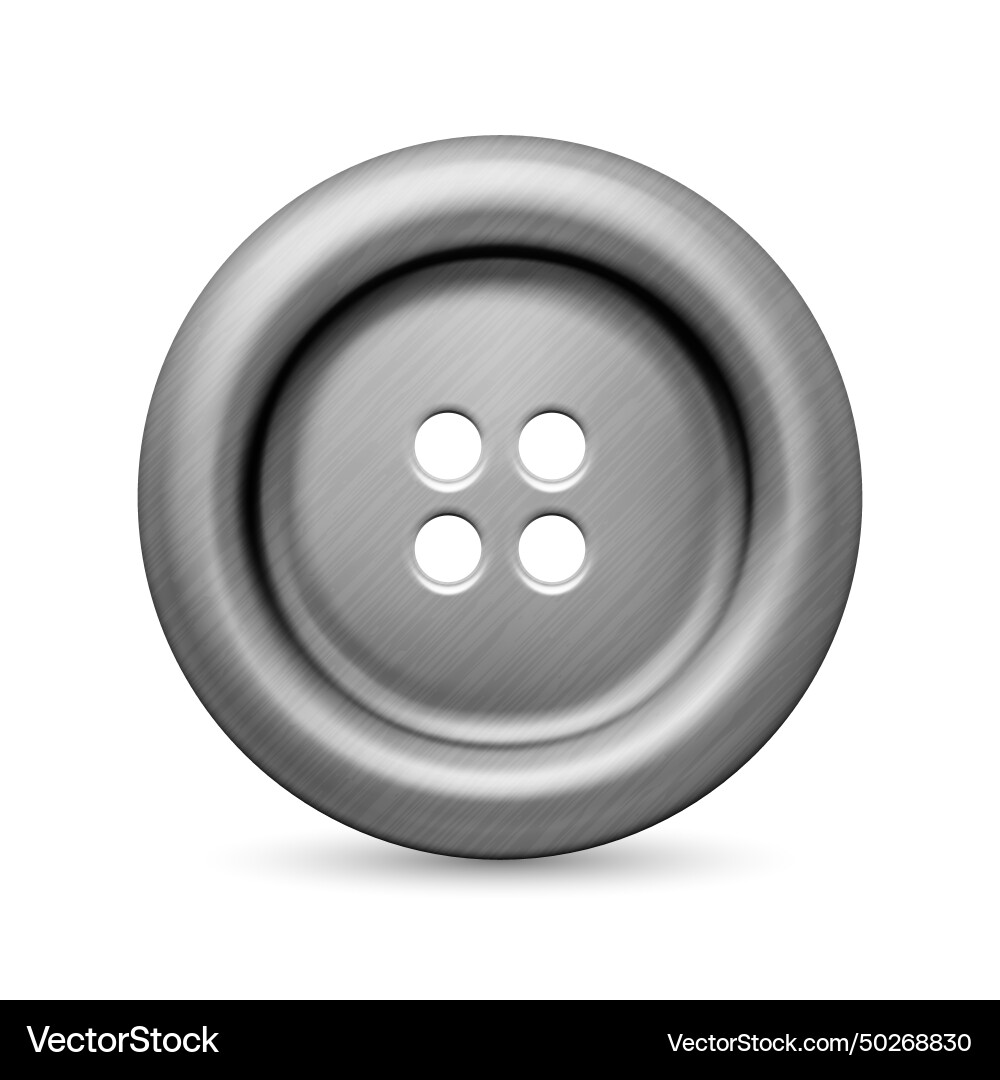 3d realistic textured gray silver color Royalty Free Vector