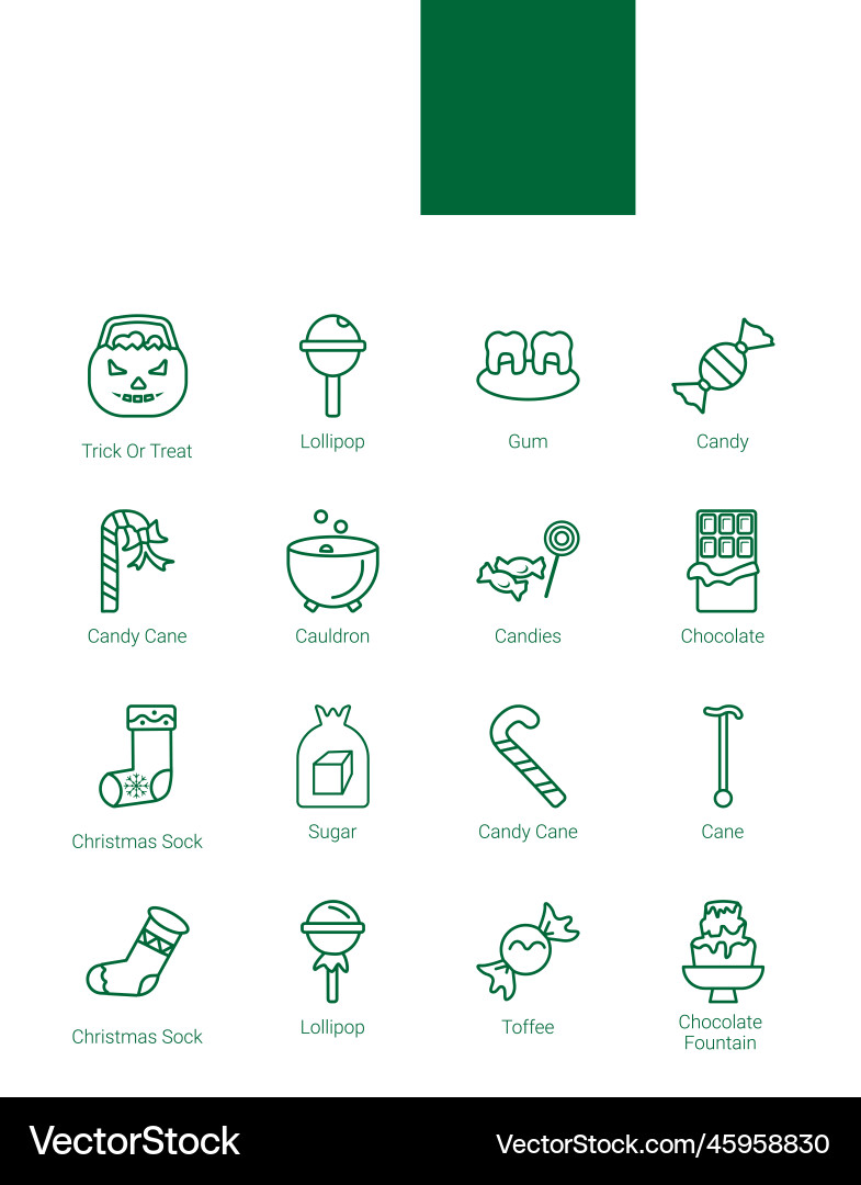 Candy icons Royalty Free Vector Image - VectorStock