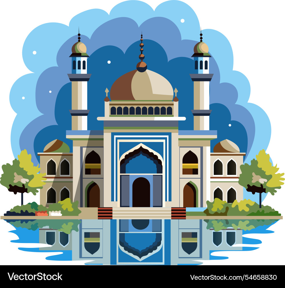 Islamic sanctuary Royalty Free Vector Image - VectorStock