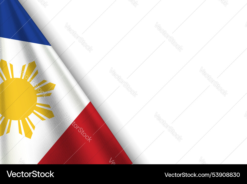 Philippines flag with original color Royalty Free Vector
