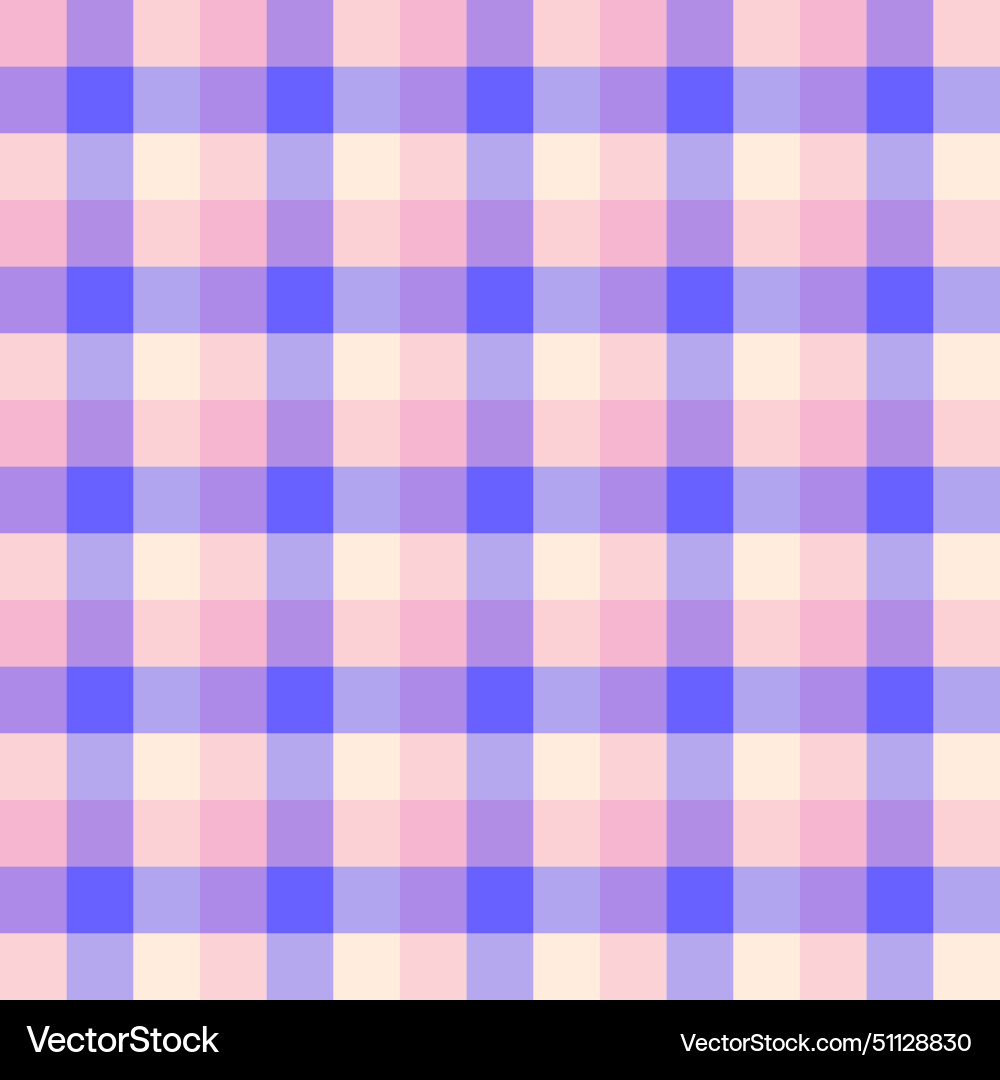 Seamless checkered pattern in blue and pink Vector Image