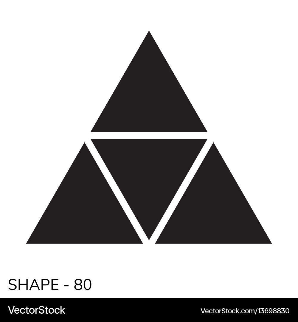 Simple geometric shape Royalty Free Vector Image