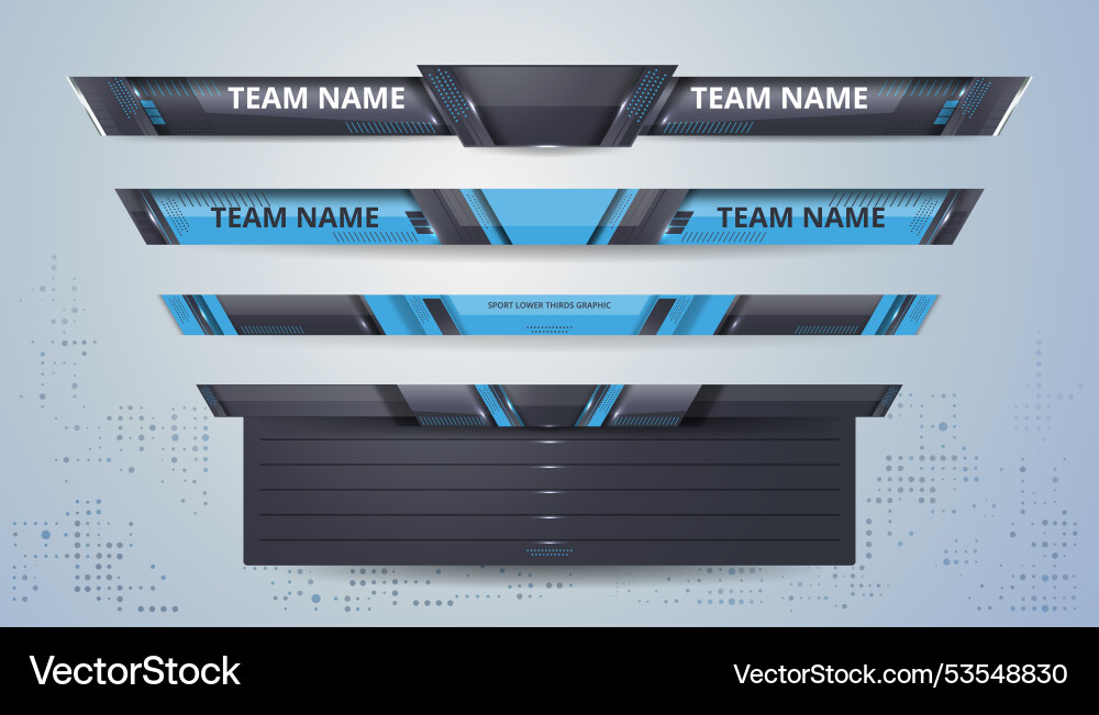 Sport lower thirds Royalty Free Vector Image - VectorStock