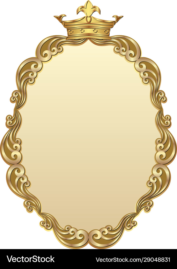 Royal frame Royalty Free Vector Image - VectorStock