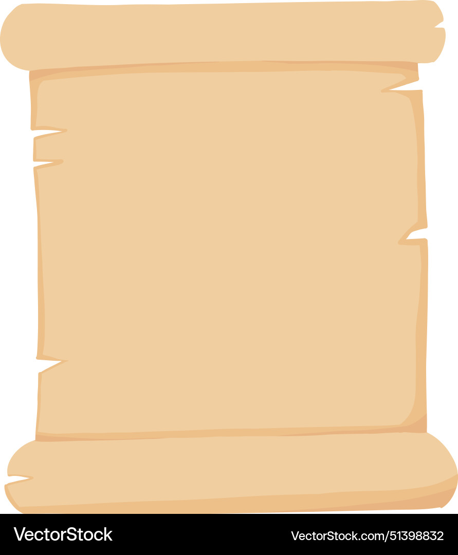 Cartoon ancient parchment scroll and old paper Vector Image