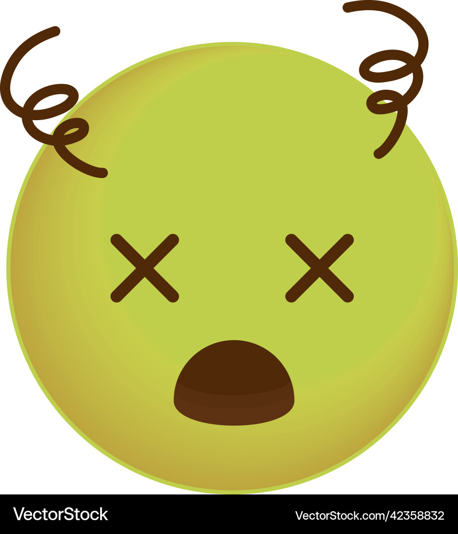 Crazy face emoji Royalty Free Vector Image - VectorStock