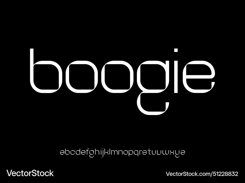 Modern decorative boogie alphabet display font – Royalty-Free Vector ...