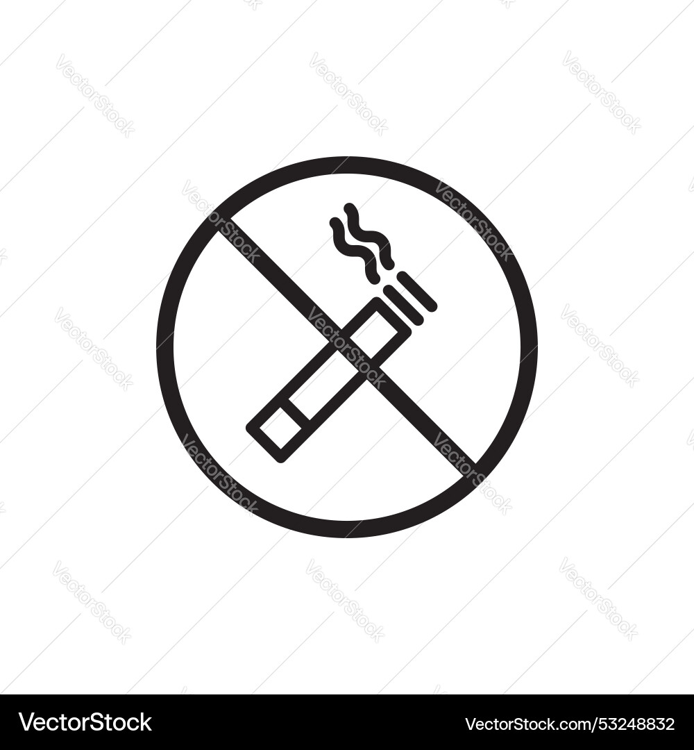 No smoking including electronic cigarettes sign Vector Image
