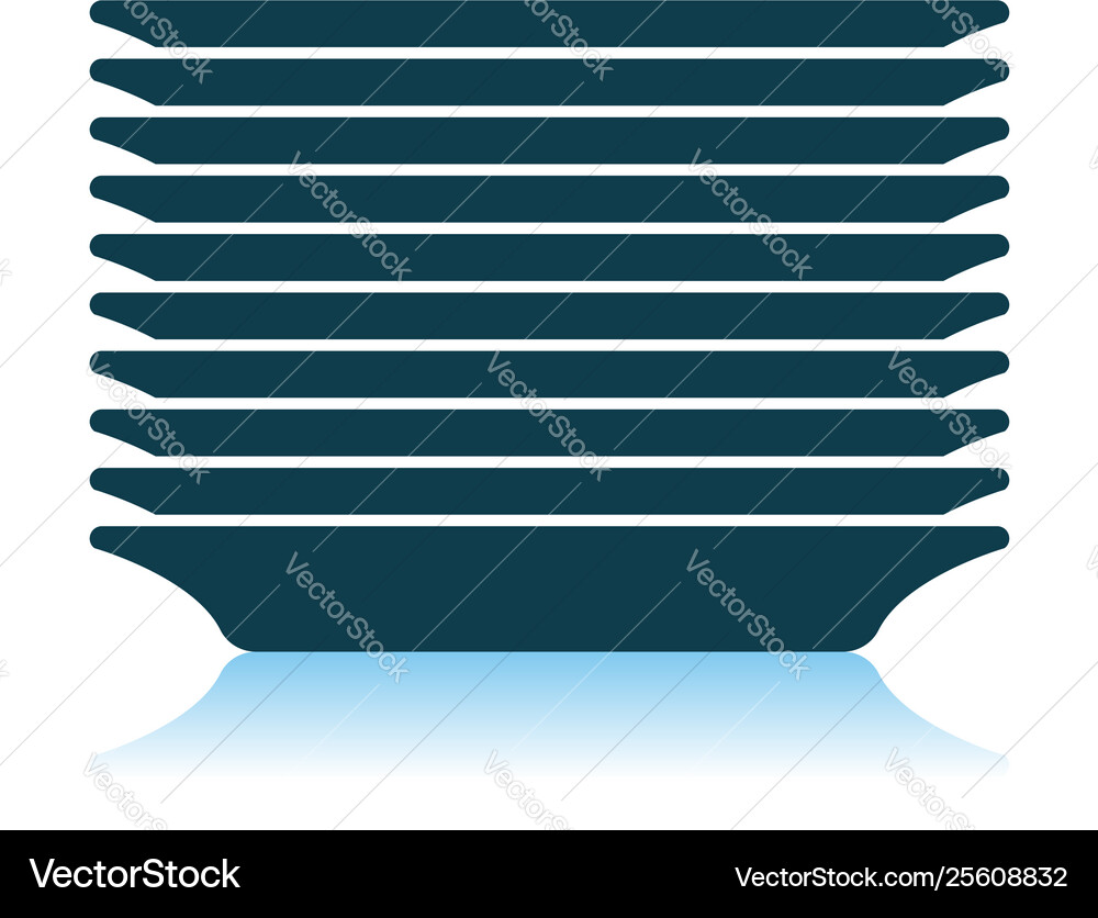Plate stack icon Royalty Free Vector Image - VectorStock