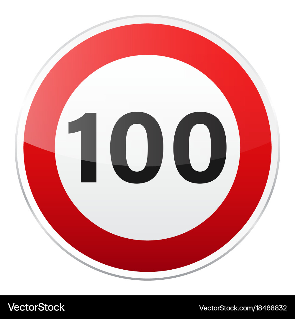 Road red sign on white background traffic Vector Image