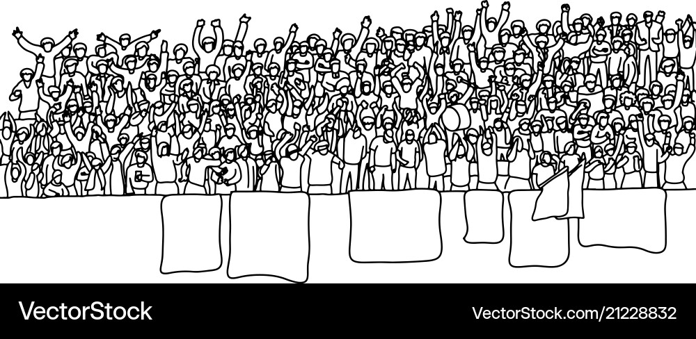 Stadium Crowd Cheer Royalty Free Vector Image - VectorStock