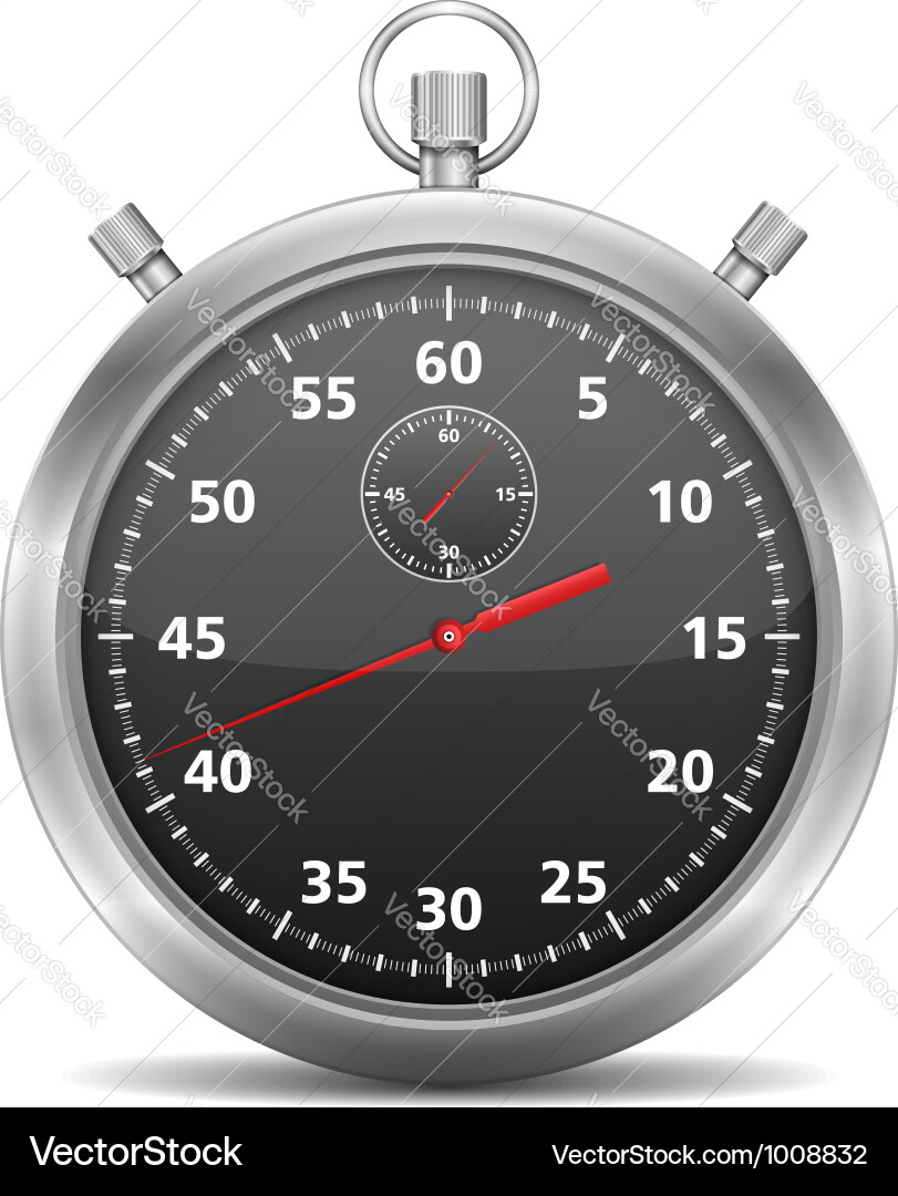 Stopwatch Royalty Free Vector Image - VectorStock