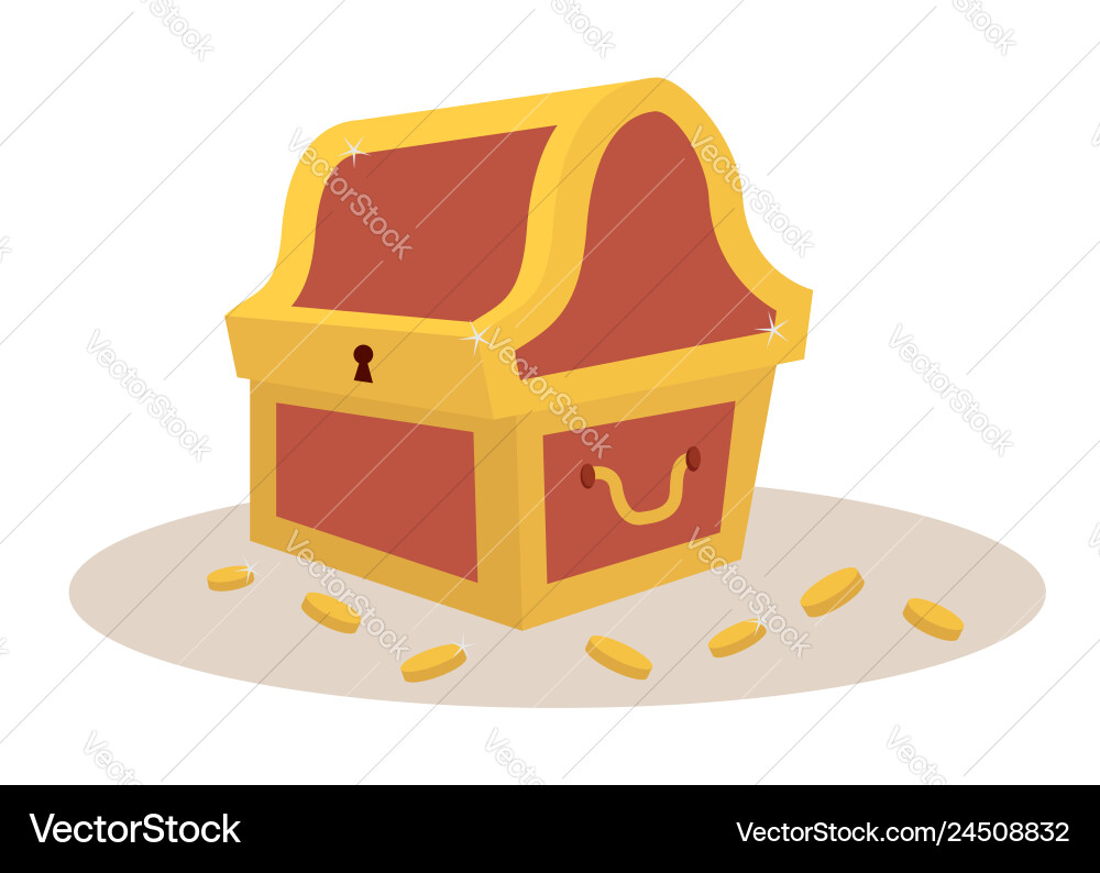 Tresure chest Royalty Free Vector Image - VectorStock