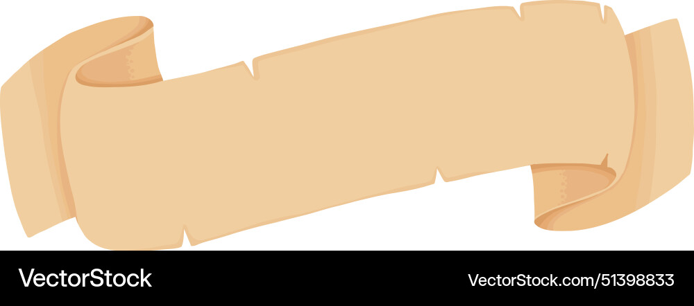 Cartoon ancient parchment scroll and old paper Vector Image