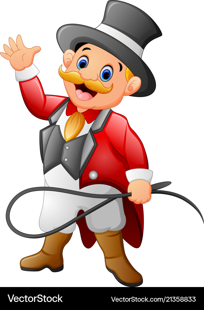 Circus man cartoon Royalty Free Vector Image - VectorStock