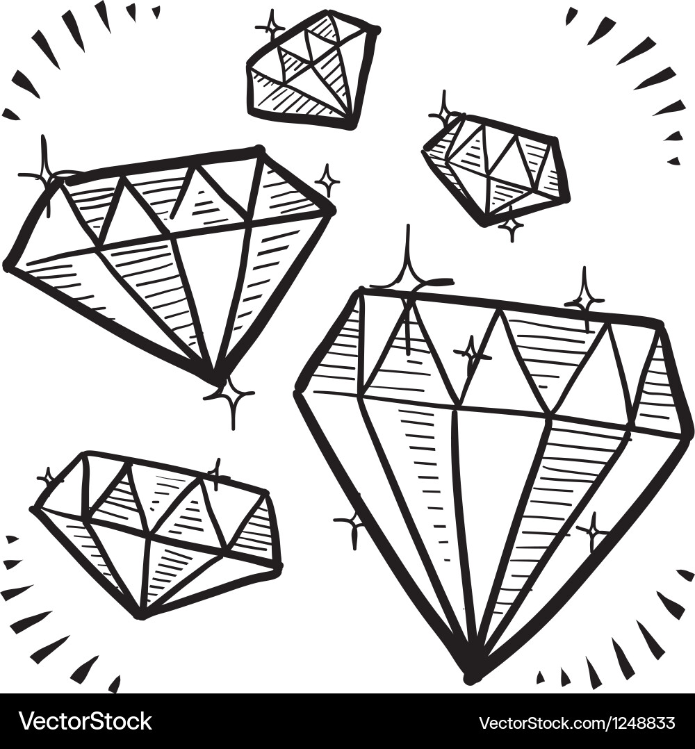 Diamonds Royalty Free Vector Image - VectorStock