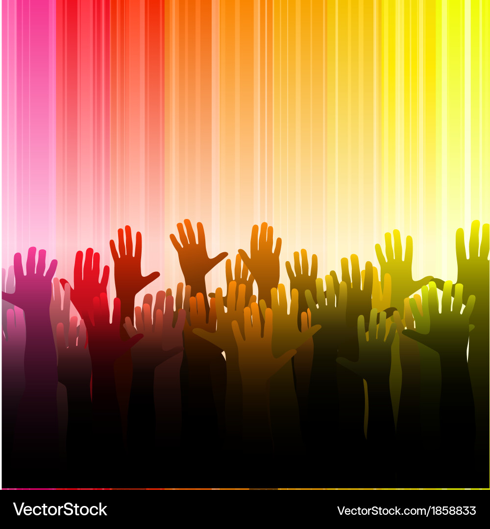 Hands up Royalty Free Vector Image - VectorStock