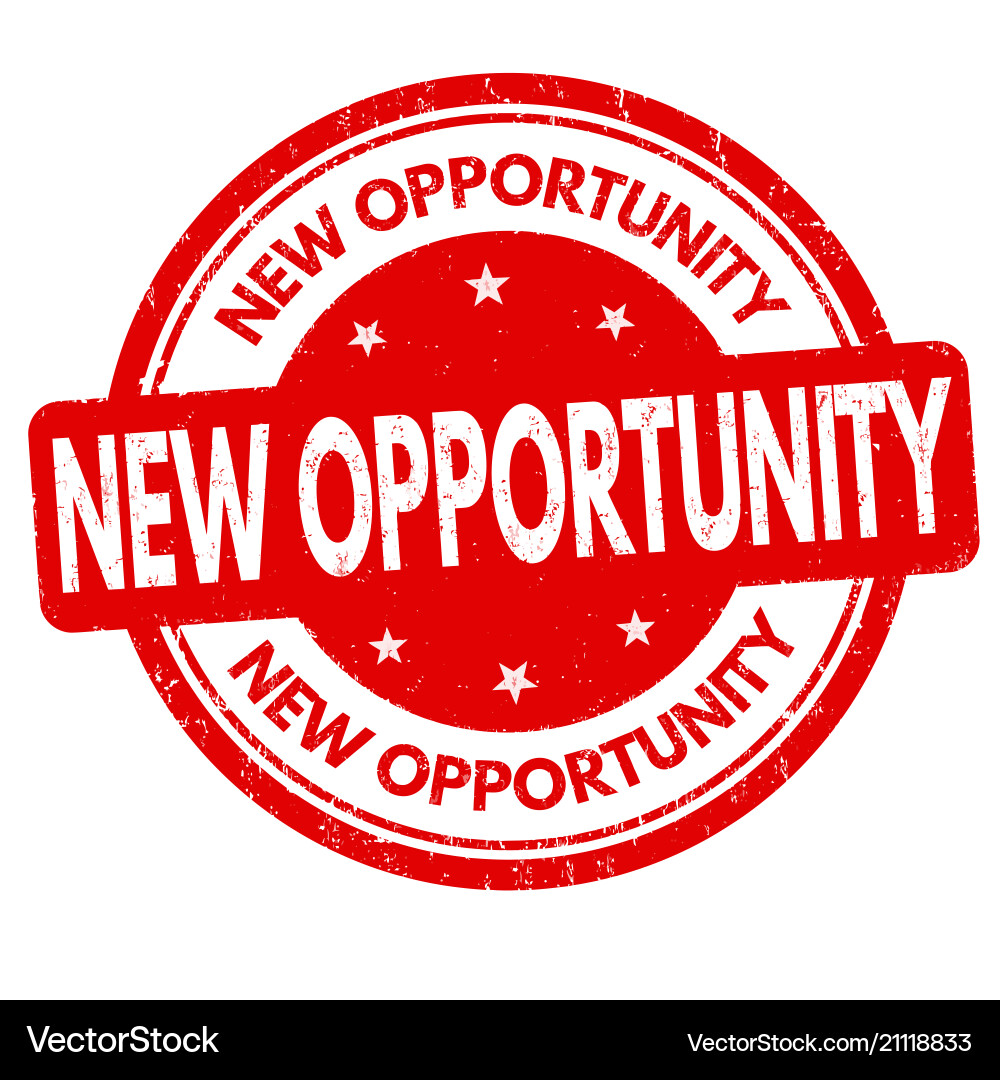 New opportunity grunge rubber stamp Royalty Free Vector