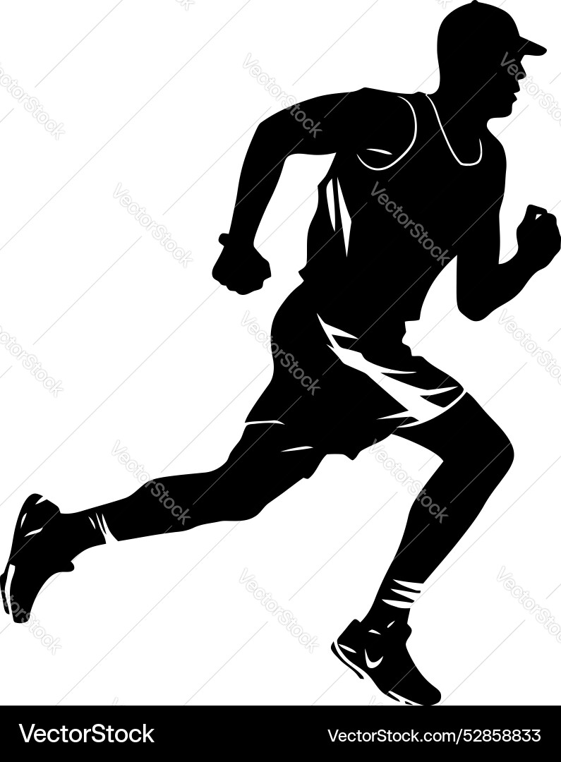 Speed surge runner emblem design endurance Vector Image