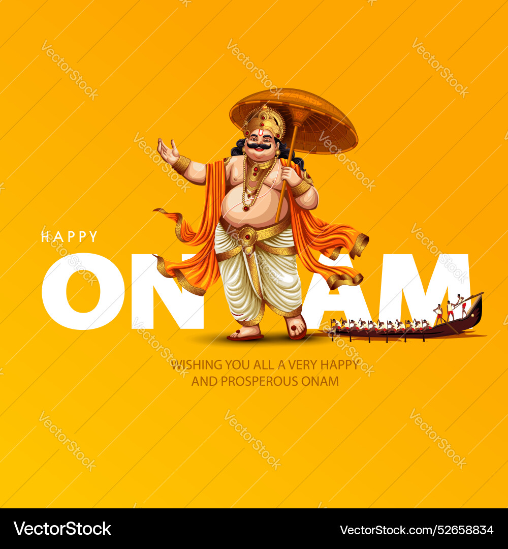 Printnew happy onam celebration greetings abstract