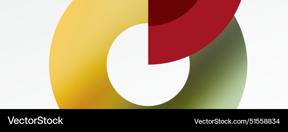 Round elements and circles geometric minimal Vector Image