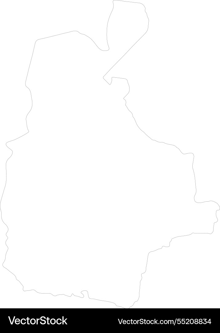 Sistan and baluchestan iran outline map Royalty Free Vector