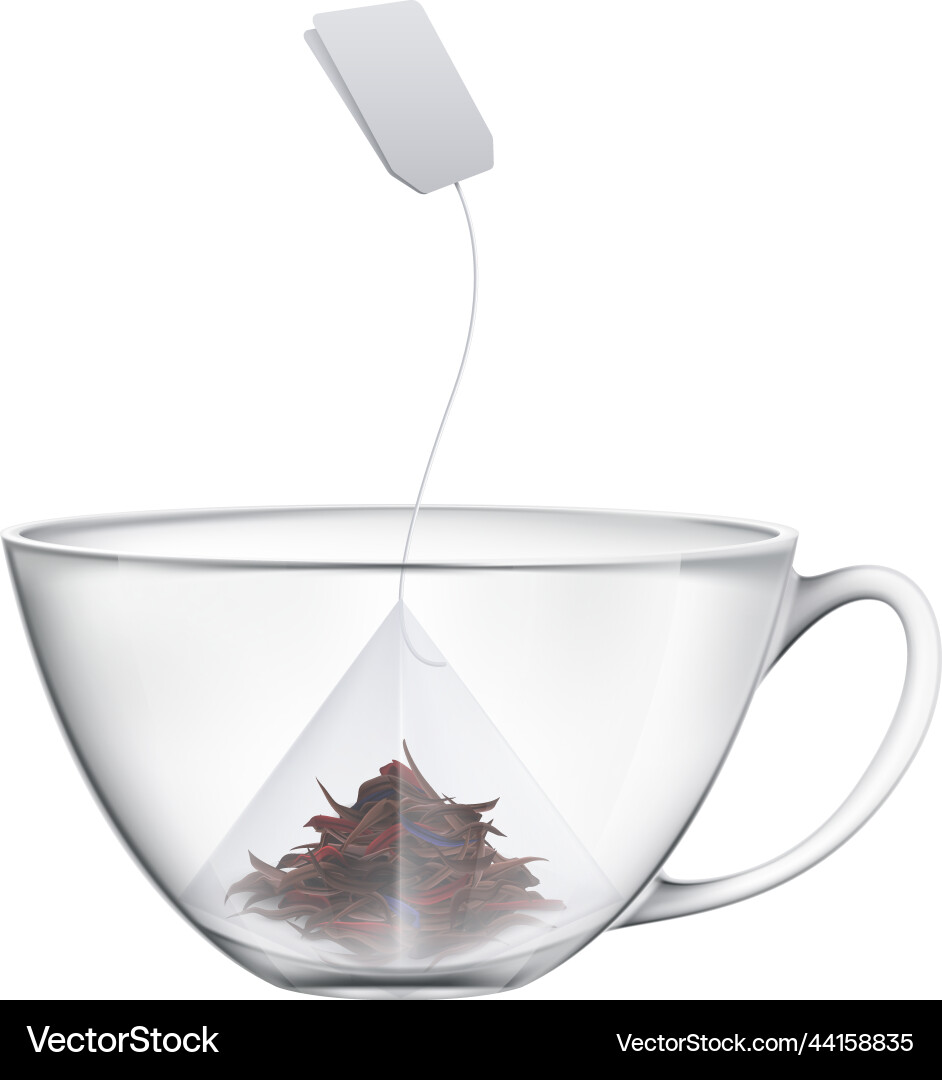 Realistic tea Royalty Free Vector Image - VectorStock