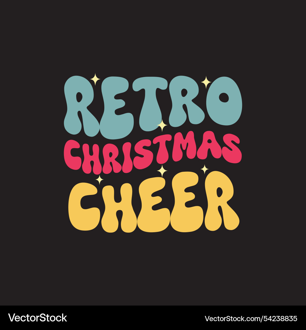 Retro christmas cheer Royalty Free Vector Image