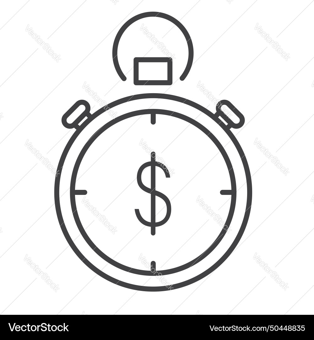 Value of time icon design Royalty Free Vector Image