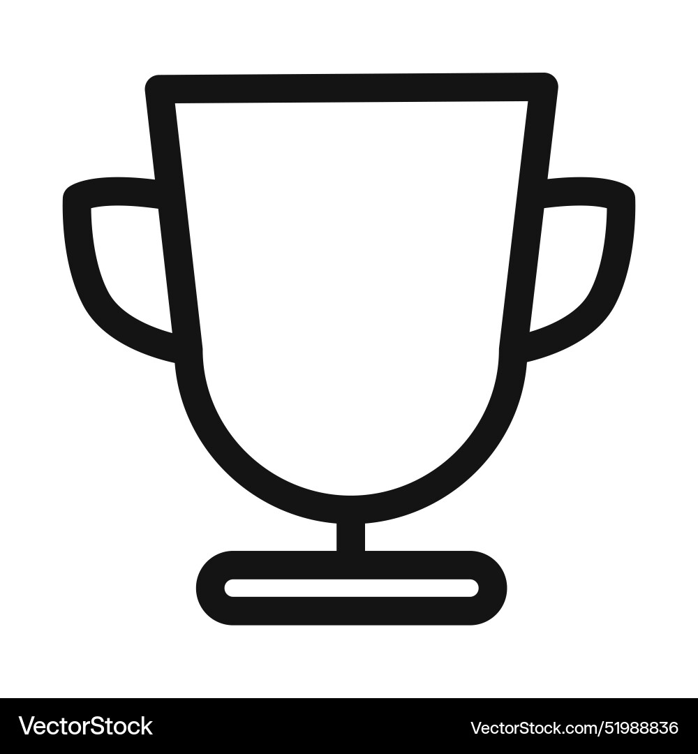 Achievement trophy icon perfect for awards Vector Image