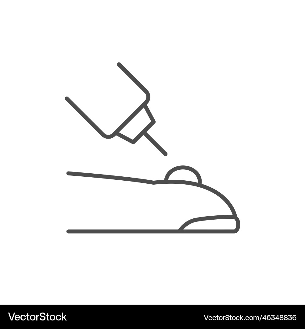 Blood test line outline icon Royalty Free Vector Image