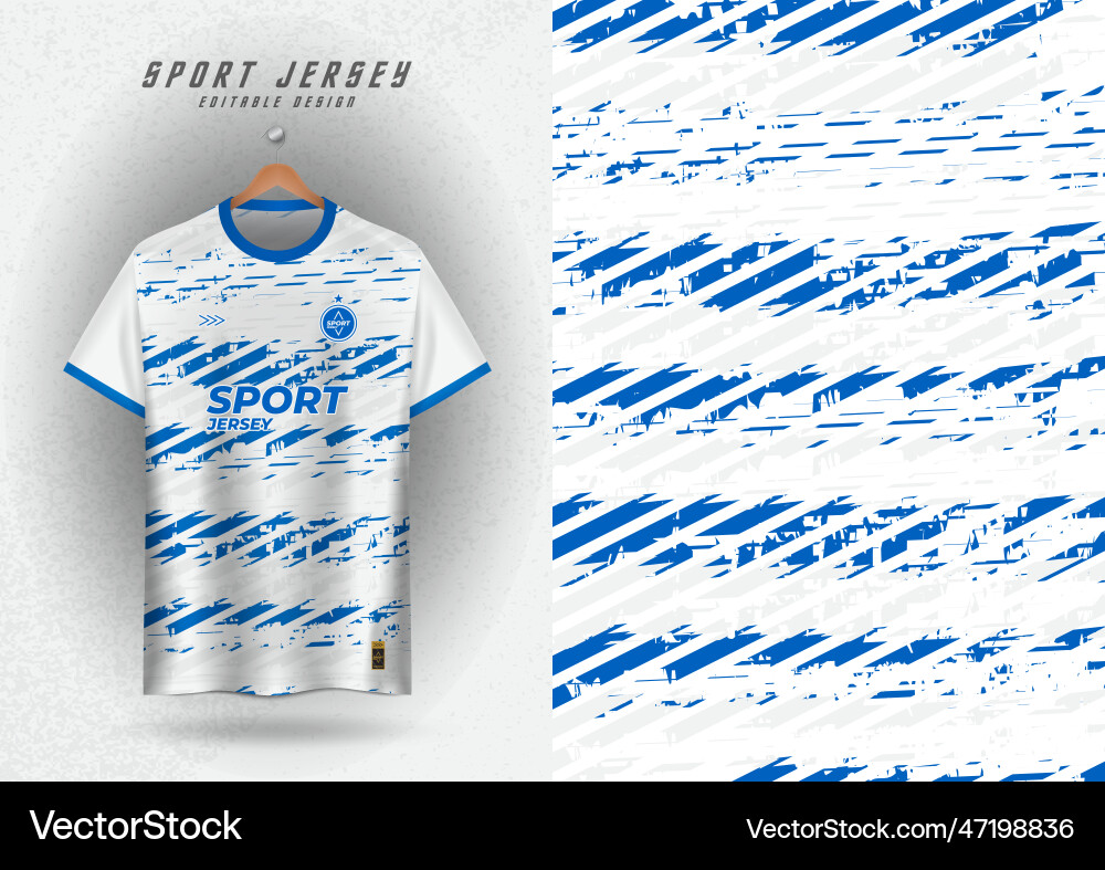 Blue & White Striped Sports Background Vector Image