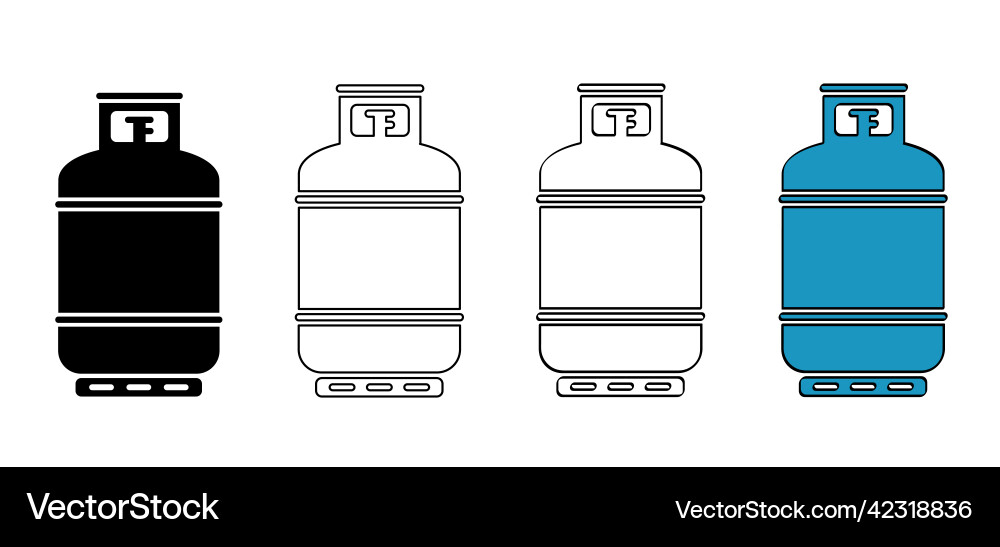 Cartoon propane gas cylinder Royalty Free Vector Image