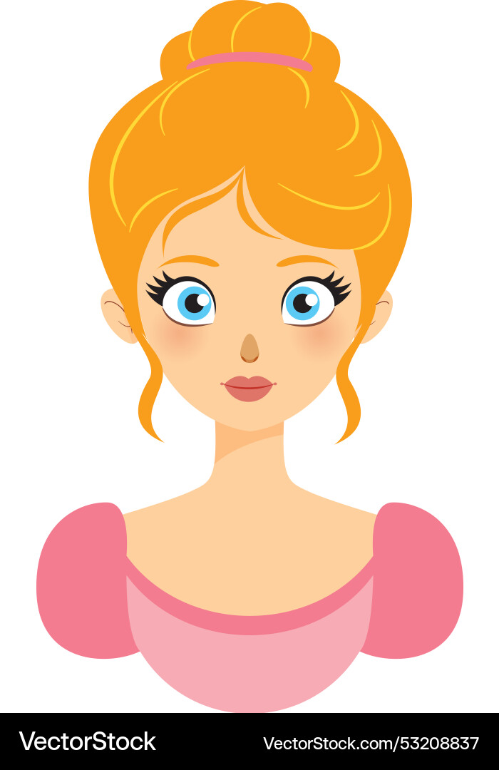 A of a princess Royalty Free Vector Image - VectorStock