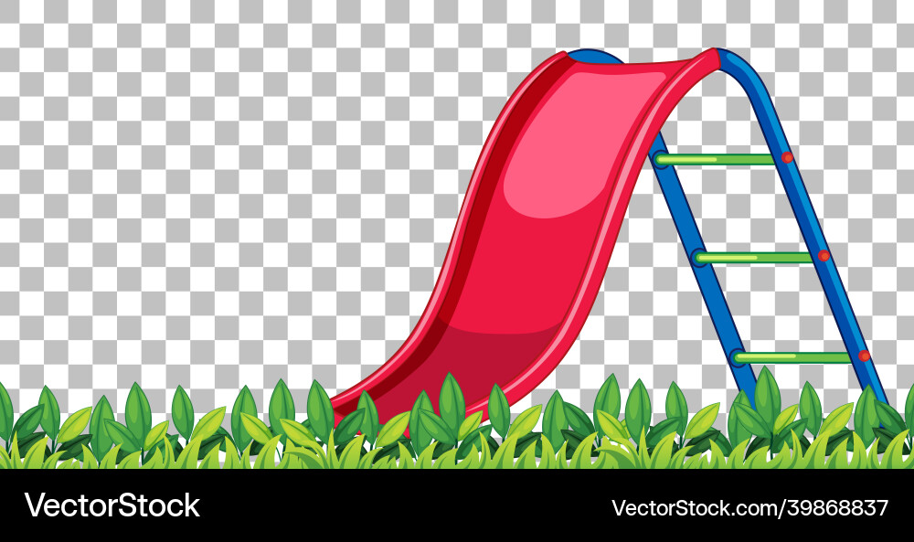 Slide playground on transparent background Vector Image