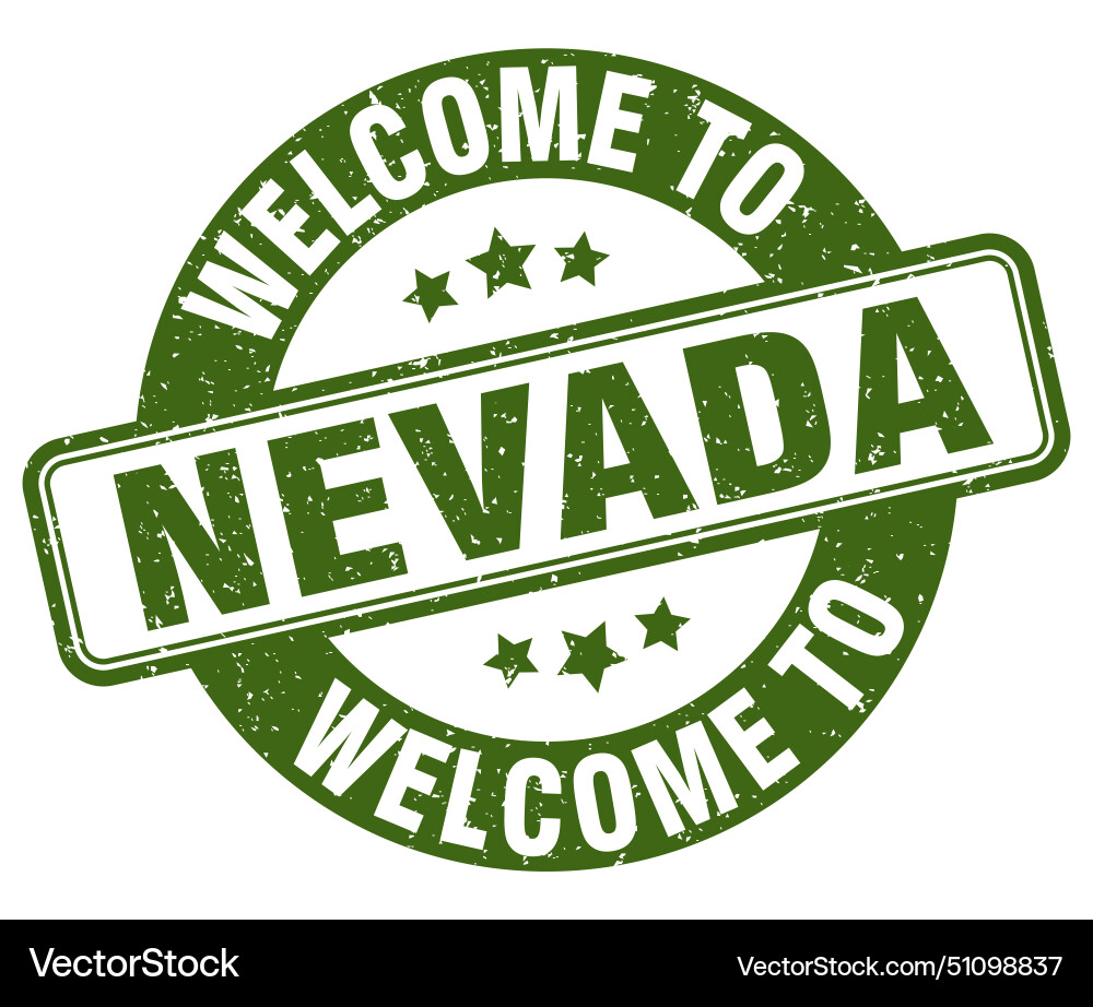 Welcome to nevada stamp round sign Royalty Free Vector Image