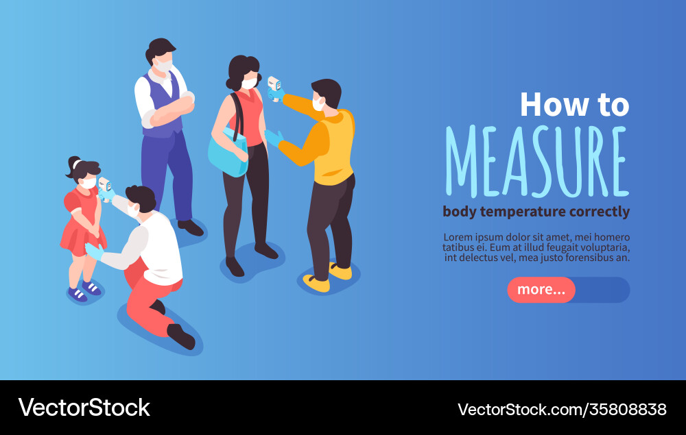 Infection prevention horizontal banner Royalty Free Vector