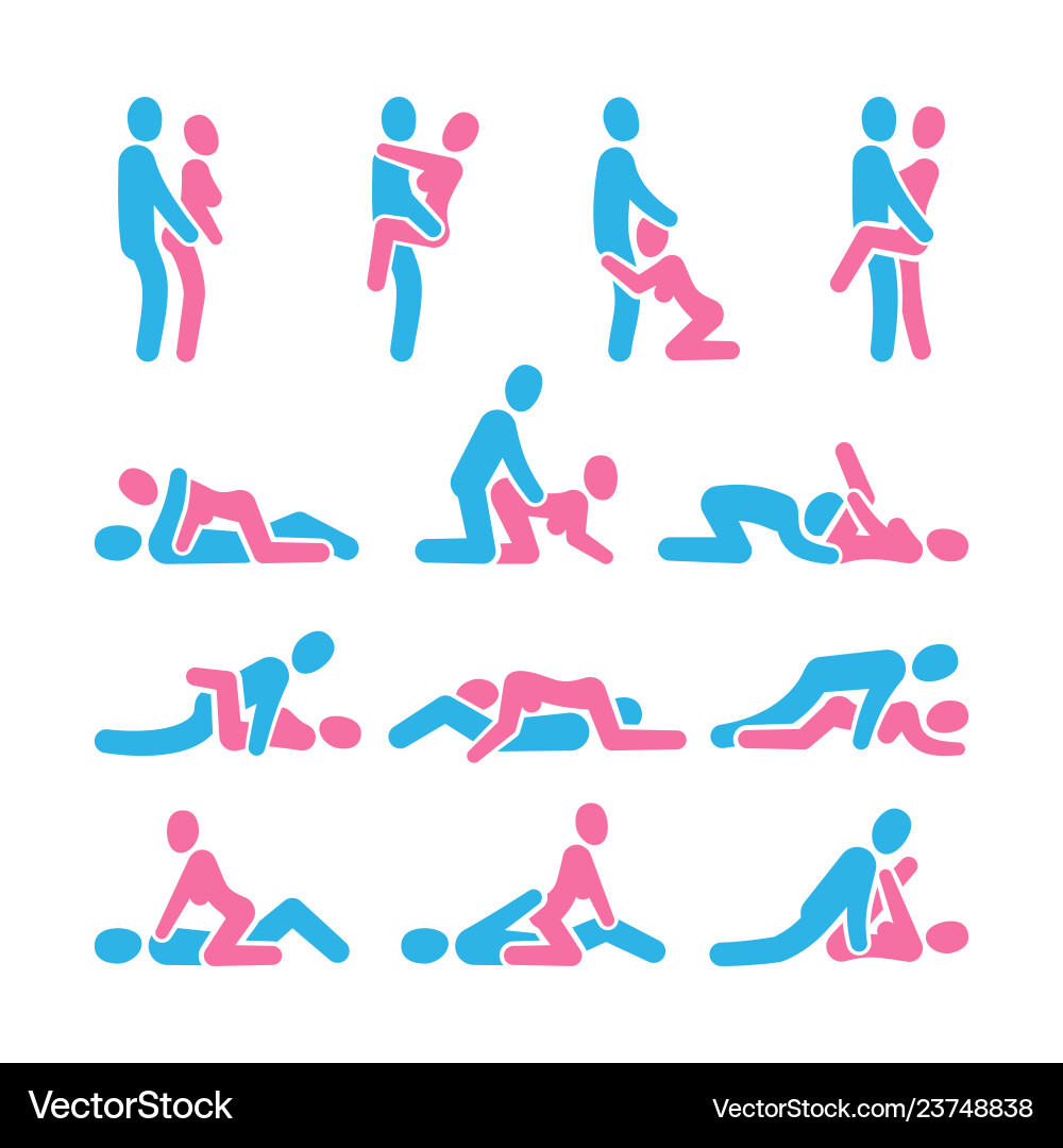 Sexual Positions: Kama Sutra Icons – Royalty-Free Vector | VectorStock