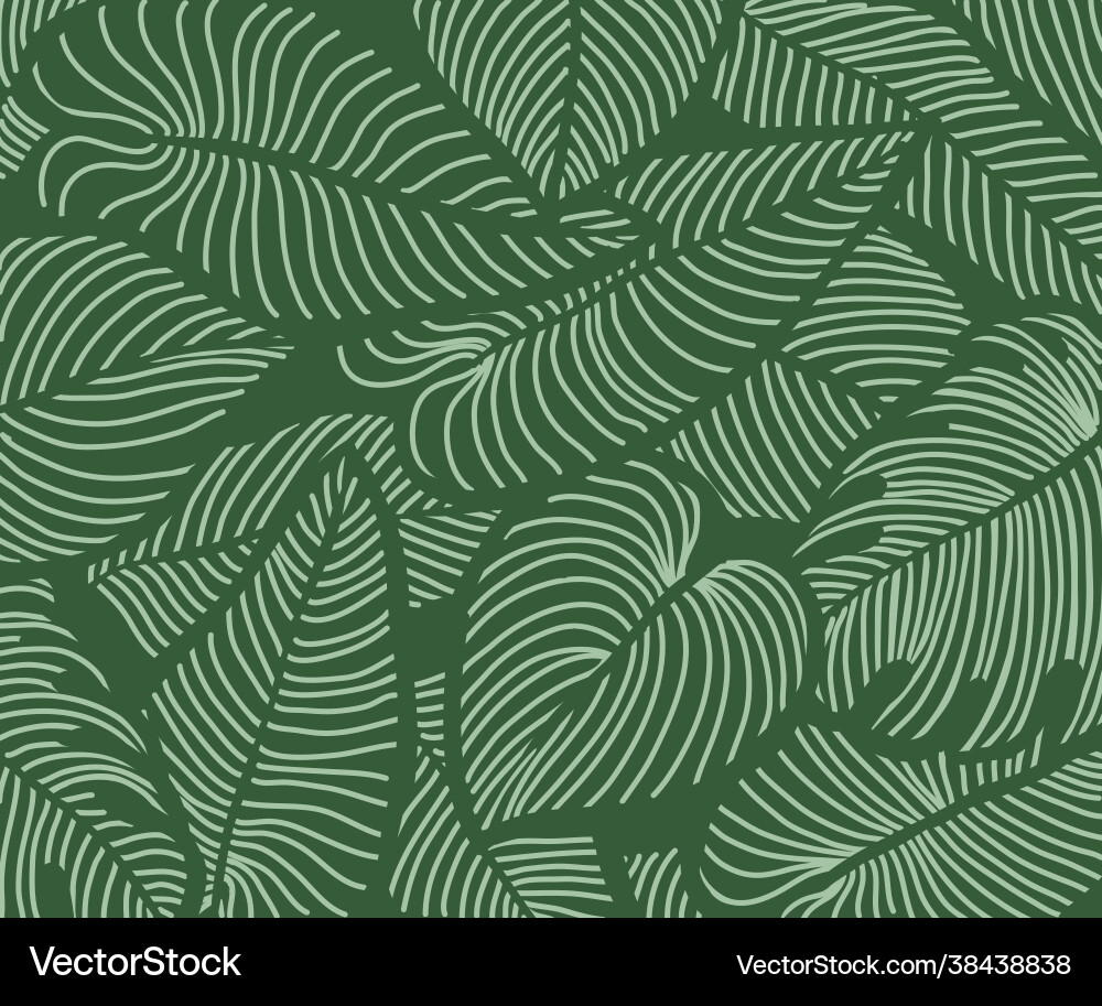 Tropical Leaf Pattern Royalty Free Vector Image