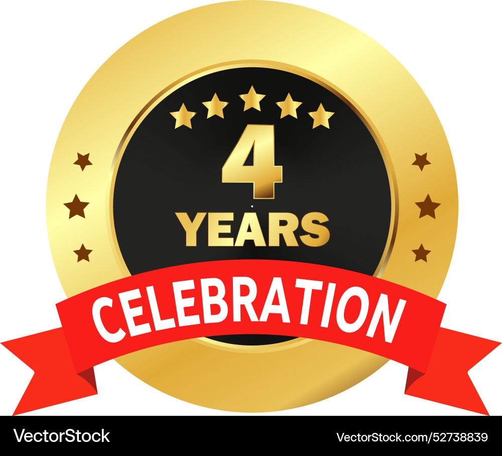 Happy 4 Year Anniversary Vector Images (over 1,900)