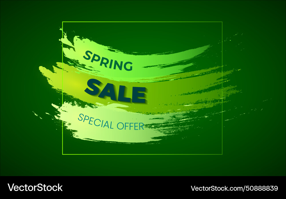 Banner spring sale Royalty Free Vector Image - VectorStock
