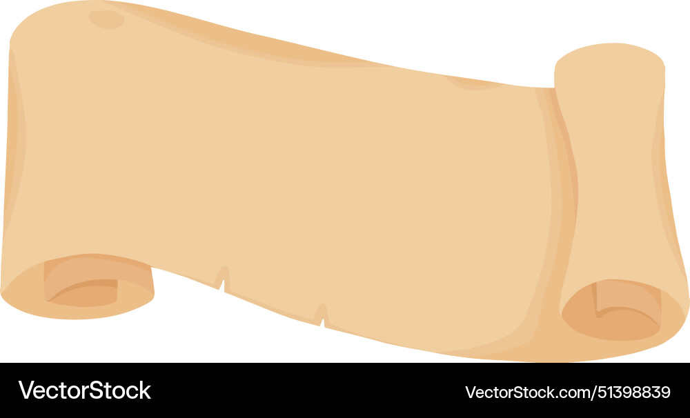 Cartoon ancient parchment scroll and old paper Vector Image