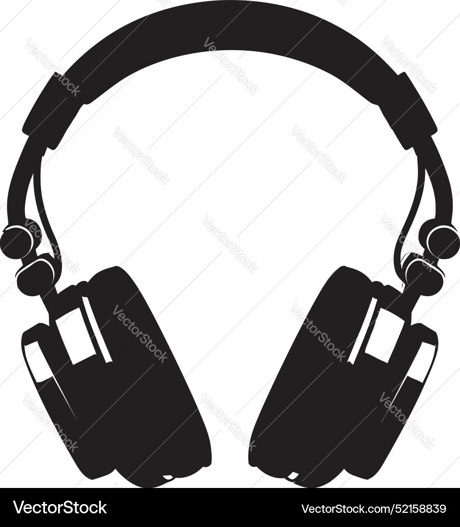 Harmonic haven logo design with headphones Vector Image